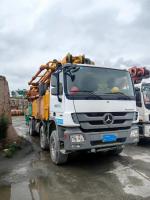 China Used Concrete Pump Truck Total Weight 42870kgs on a Mercedes Benz Xc Mg 56 M with Parts for sale
