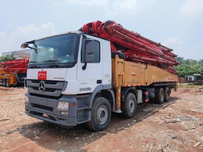 China 2019 SANY 56m Concrete Pump Truck on Mercedes Benz Chassis - Used in Excellent Condition for sale