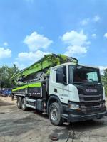 China Used Concrete Pump Trucks on Mercedes Benz Chassis with 50m Boom and After-sales Service for sale