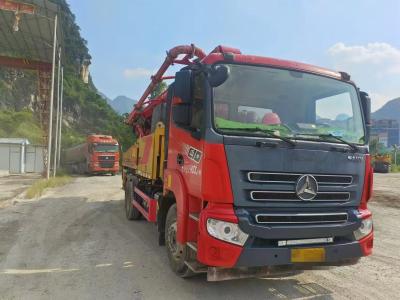 China Stable Condition Concrete Pump Trucks with Basic Maintenance and 1400mm Feeding Height for sale