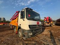 China Refurbished 52m Concrete Pump Truck with Mercedes-Benz Chassis works well for sale