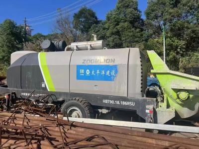 China Zoomlion HBT90.18.186RSU Diesel Engine Concrete Pump with Aluminum Alloy - 60,000 m² S Pipe & 100,000 m² Cylinder Durability for sale