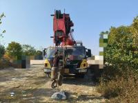 China 2018 Used SANY Mobile Truck Crane 55 Tons With YUCHAI Engine And 5 Crane Jib for sale