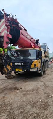 China SA NY 130 Tons Mobile Crane Folding Design 7 Boom Section 4 Axles for sale