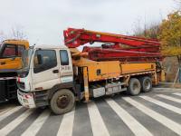 China 2008 Putzmeister Concrete Pump Truck 38 Meters Installed Isuzu Stock Chassis For Direct Sale for sale