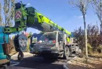 China Seven Arms Green Used Boom Truck Crane Professional With High Efficiency for sale