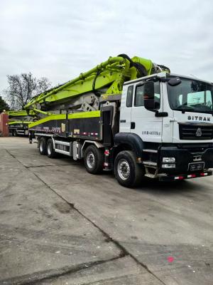 China Zoomlion's 56-meter concrete pump truck is equipped with German Shandeka chassis, specially built for high-rise buildings and large projects. for sale