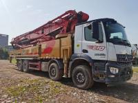 China Sany 62m Concrete Pump Truck with Semi-Dry Shotcrete Type and Benz Chassis Suitable for Large Building Construction for sale