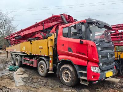 China 2021 Used 56m Concrete Pump Truck with Sany Self-Made Chassis Diesel Powered for sale