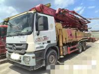 China Used 2019 52m Mobile Concrete Pump for Bridges Rise to Port Limited Stock Semi-Dry Shotcrete Type for sale