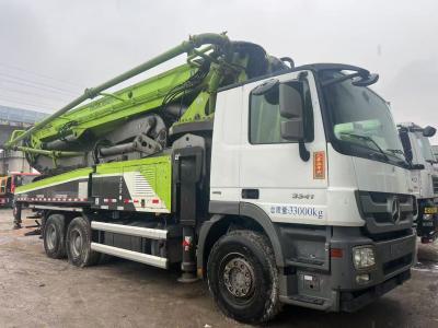 China Used 2018 Mercedes-Benz Chassis 49m Concrete Pump Truck Semi-Dry Shotcrete Type Maximum Cloth Height 48.7M for sale