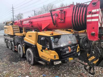 China SANY 100 Ton Mobile Crane STC1000T7 Used Truck Cranes Max Working Height 64.5m for sale