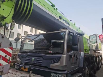 China 130ton Maximum Lifting Height 63m Total Weight Boom Truck Crane Trucks Mobile Crane ZTC1300v653 Official with Green Color for sale