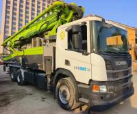China 2020 Zoomlion Concrete Pump Truck Used with 52M Maximum Cloth Height on Scania Chassis for sale