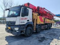 China 2021 Used Concrete Pump Truck 62m Price, Installed With Mercedes Benz Chassis for sale