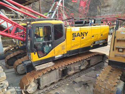 China Extremely Efficient SCC750A-6 75 Ton Mobile Hydraulic Crawler Crane Heavy Lifting Equipment for sale