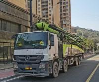 China Mercedes-Benz Chassis Concrete Pump Truck 63 Meters, Factory Stock For Sale for sale