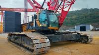 China Second Hand 280 Ton Used 2019 Crawler Crane SCC2800A with Folding and Low Energy Requirements for sale