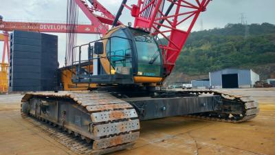 China Second Hand 280 Ton Used 2019 Crawler Crane SCC2800A with Folding and Low Energy Requirements for sale
