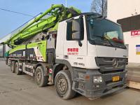 China 2019 56m Concrete Pump Truck with 4 Boom Sections in Original Condition for sale