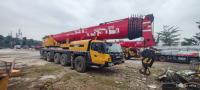 China 160 Ton Mobile Truck Crane Direct Source 85.5m Max Height 8m Crane Jib Yellow and Red for sale