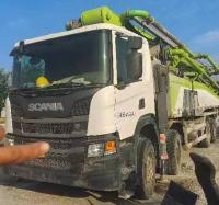 China Scania Chassis 2019 Zoomlion Concrete Pump Truck 63 Meters Original Condition Vehicle for sale