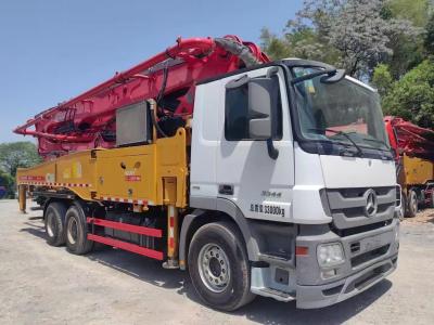 China Mercedes Benz chassis 49m truck mounted concrete pump truck Sany Heavy Industry price for sale