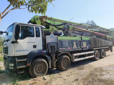 China Used 2021 Zoomlion 63m Truck Mounted Concrete Pump Truck In Good Condition for sale