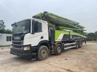 China Used 2020 Zoomlion 56m Truck Mounted Concrete Pump 8x4 Drive Mode On Scania Chassis for sale