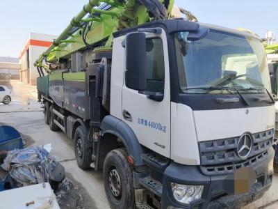 China Used 2021 Concrete Pump Truck With 56M Maximum Cloth Depth And Automatic Transmission Meeting National V Emission Standard for sale