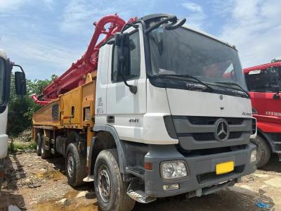 China 2013 Putzmeister Semi-Dry Concrete Pump 56m Installed Mercedes Chassis for sale