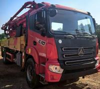 China 2022 Sany 37m concrete pump truck, intelligent and reliable pumping improves safety for sale