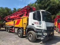 China Used SANY Concrete Pump 38m 56m 62m 72m with Benz Chassis and Red for sale