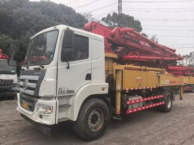 China 2020 SANY 37-meter concrete pump truck, mounted on a SANY chassis, is compact, convenient for sale