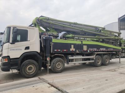 China 2020 Zoomlion 56 Meter Concrete Boom Pump Truck Scania Chassis for sale