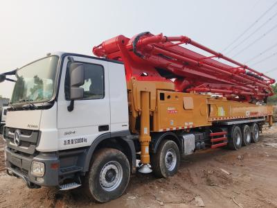 China 2021 SANY 72M Concrete Pump Truck on Mercedes Benz Chassis | Ultra-High Reach | Low Hours | Like New Condition for sale