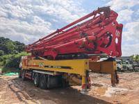 China Used 2021 SANY 65m Concrete Pump Truck Mercedes Benz Chassis Euro 5 for sale