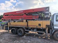 China Used 2021 SANY 65m Concrete Pump Truck Mercedes Benz Chassis Euro 5 for sale