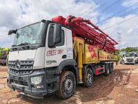 China Used 2021 SANY 65m Concrete Pump Truck Mercedes Benz Chassis Euro 5 for sale