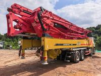 China Used 2021 SANY 65m Concrete Pump Truck Mercedes Benz Chassis Euro 5 for sale