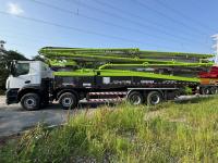China Used 2021 Zoomlion 59m Concrete Pump Truck Mercedes-Benz Chassis Euro 5 Refurbished for sale