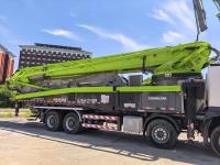 China Used 2021 Zoomlion 59m Concrete Pump Truck Mercedes-Benz Chassis Euro 5 Refurbished for sale