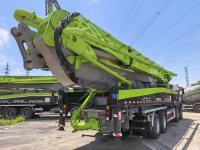 China Used 2021 Zoomlion 59m Concrete Pump Truck Mercedes-Benz Chassis Euro 5 Refurbished for sale