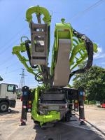 China Used 2021 Zoomlion 59m Concrete Pump Truck Mercedes-Benz Chassis Euro 5 Refurbished for sale