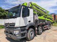 China Used 2021 Zoomlion 59m Concrete Pump Truck Mercedes-Benz Chassis Euro 5 Refurbished for sale