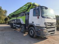 China Used 2019 Zoomlion 56m Concrete Pump Truck Mercedes-Benz Chassis Euro 5 for sale