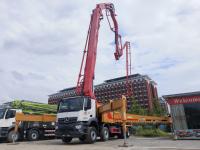 China Used 2021 SANY 65m Concrete Pump Truck Benz Chassis -EXCELLENT CONDITION for sale