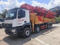China Used 2021 SANY 62M Concrete Pump Truck Mercedes Chassis Excellent Value for sale