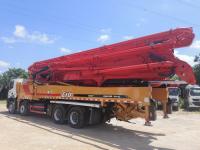 China Used 2021 SANY 62M Concrete Pump Truck Mercedes Chassis Excellent Value for sale