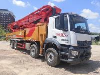 China Used 2021 SANY 62M Concrete Pump Truck Mercedes Chassis Excellent Value for sale